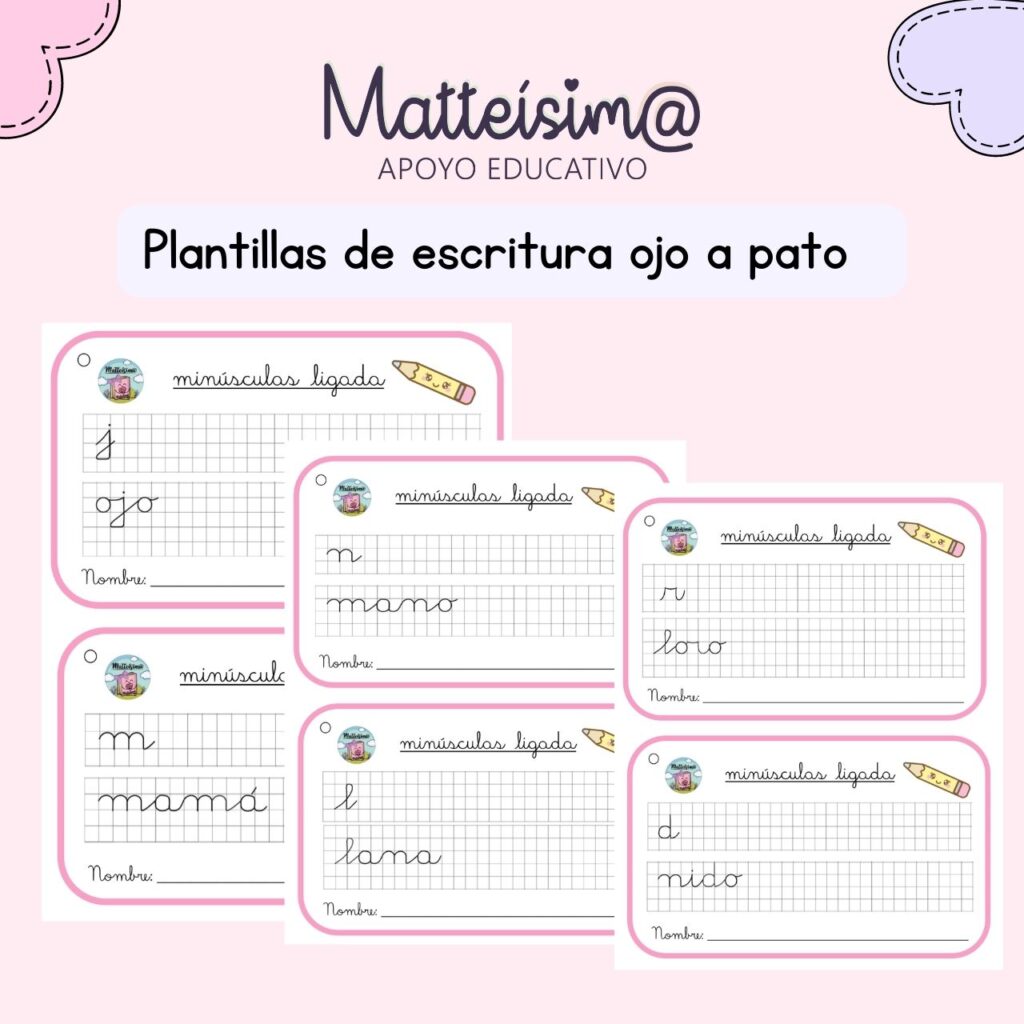 Plantillas de escritura Matte – Matteisima
