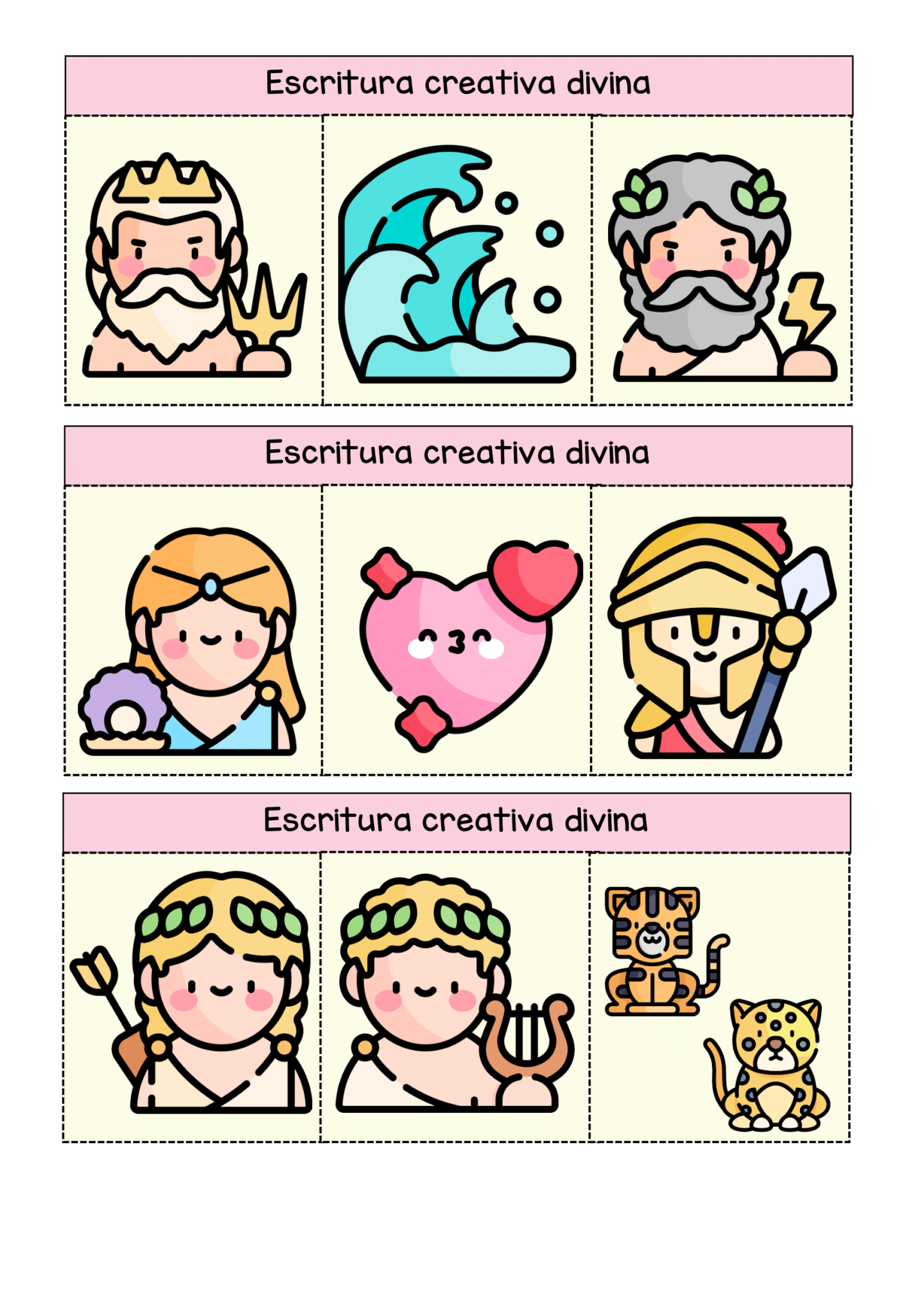 Plegables mitología – Matteisima