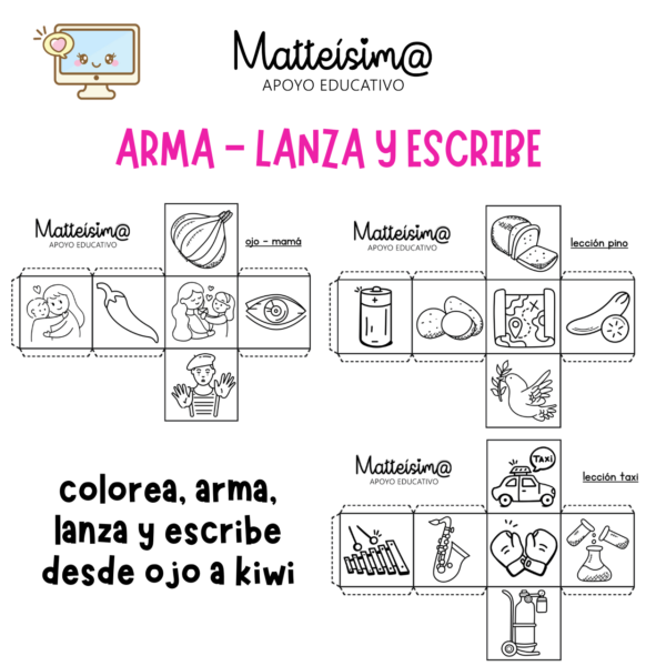 Arma, lanza y escribe ( dados) – Matteisima