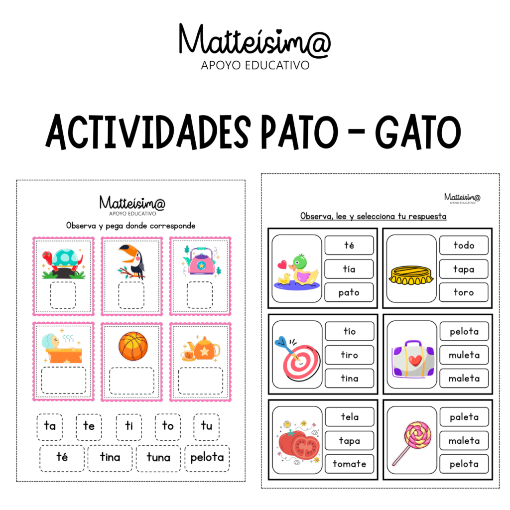 Actividades pato -gato – Matteisima