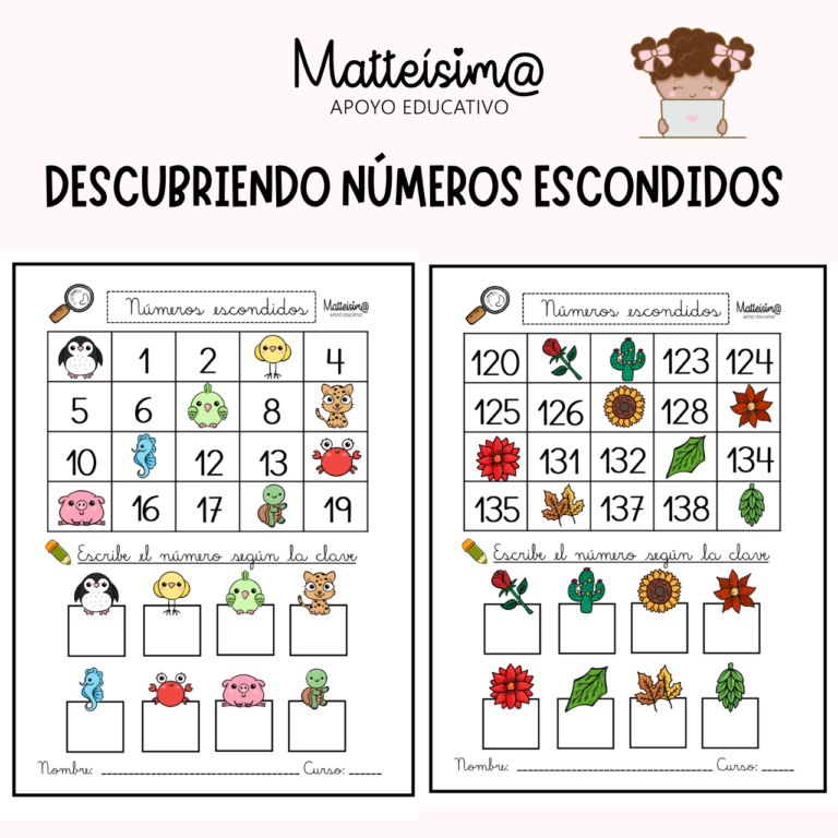 Descubriendo números escondidos – Matteisima