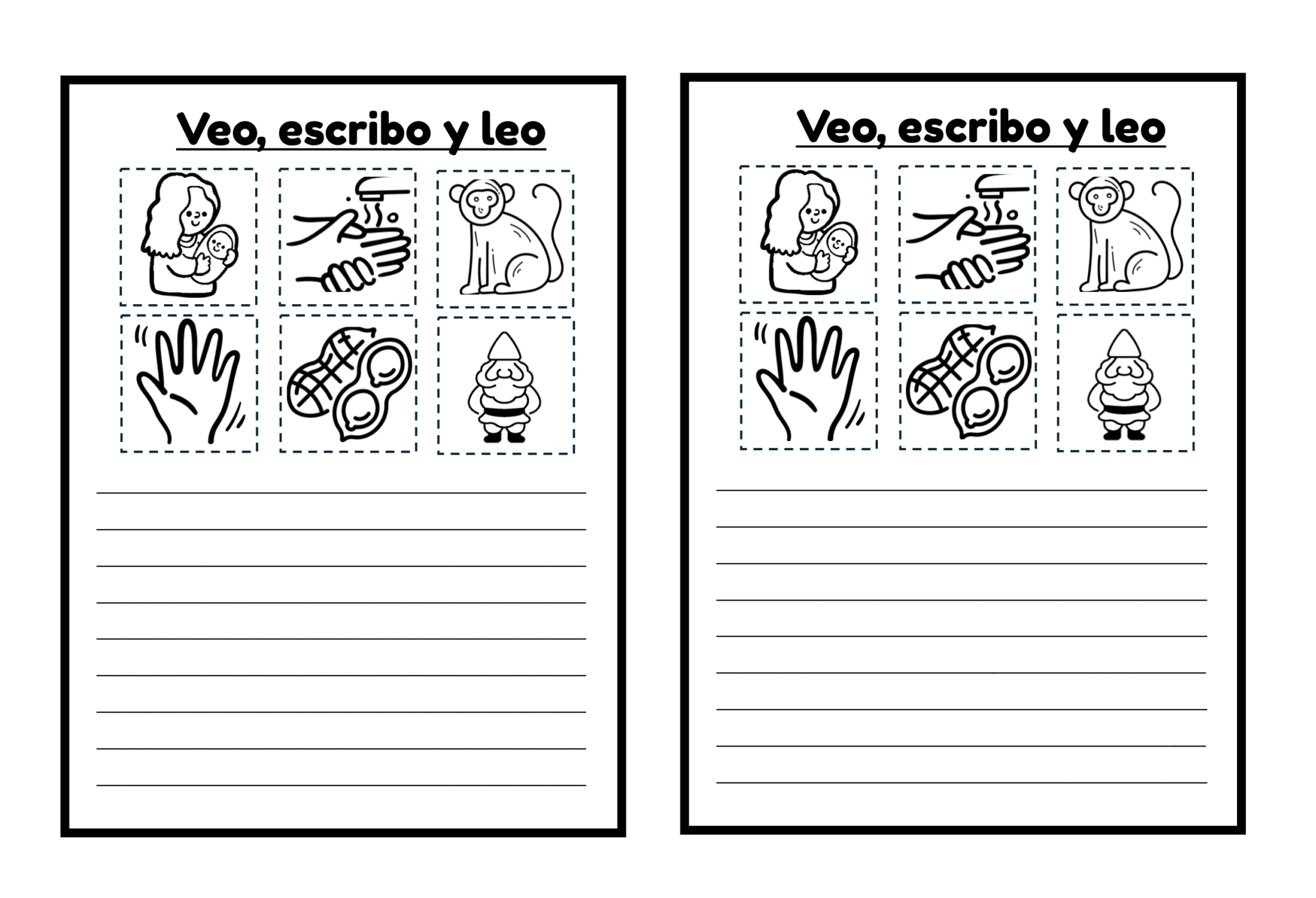 Fichas veo, escribo y leo – Matteisima